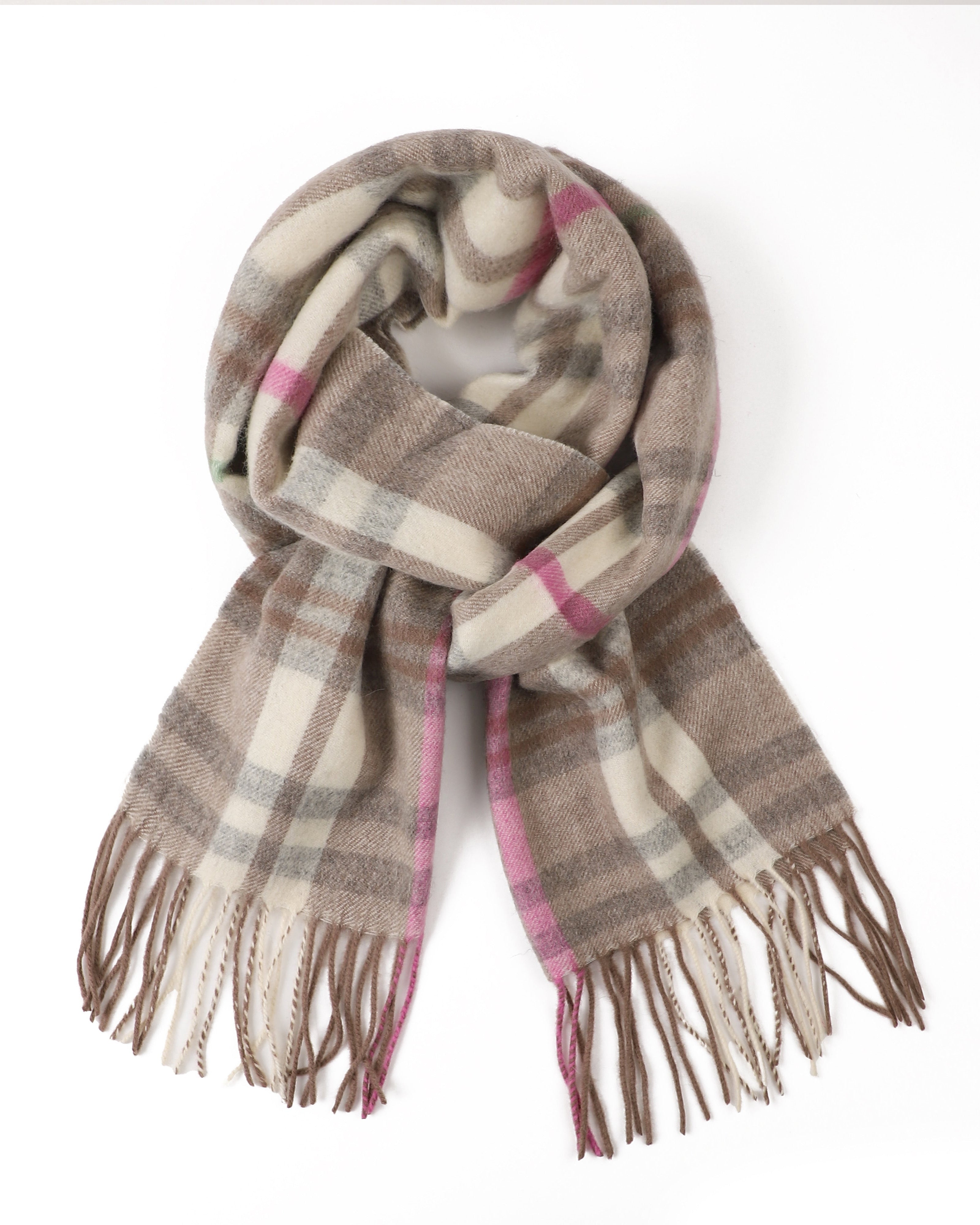 Winter Woollen Check Scarf - Indy – Greenwood Designs Wholesale