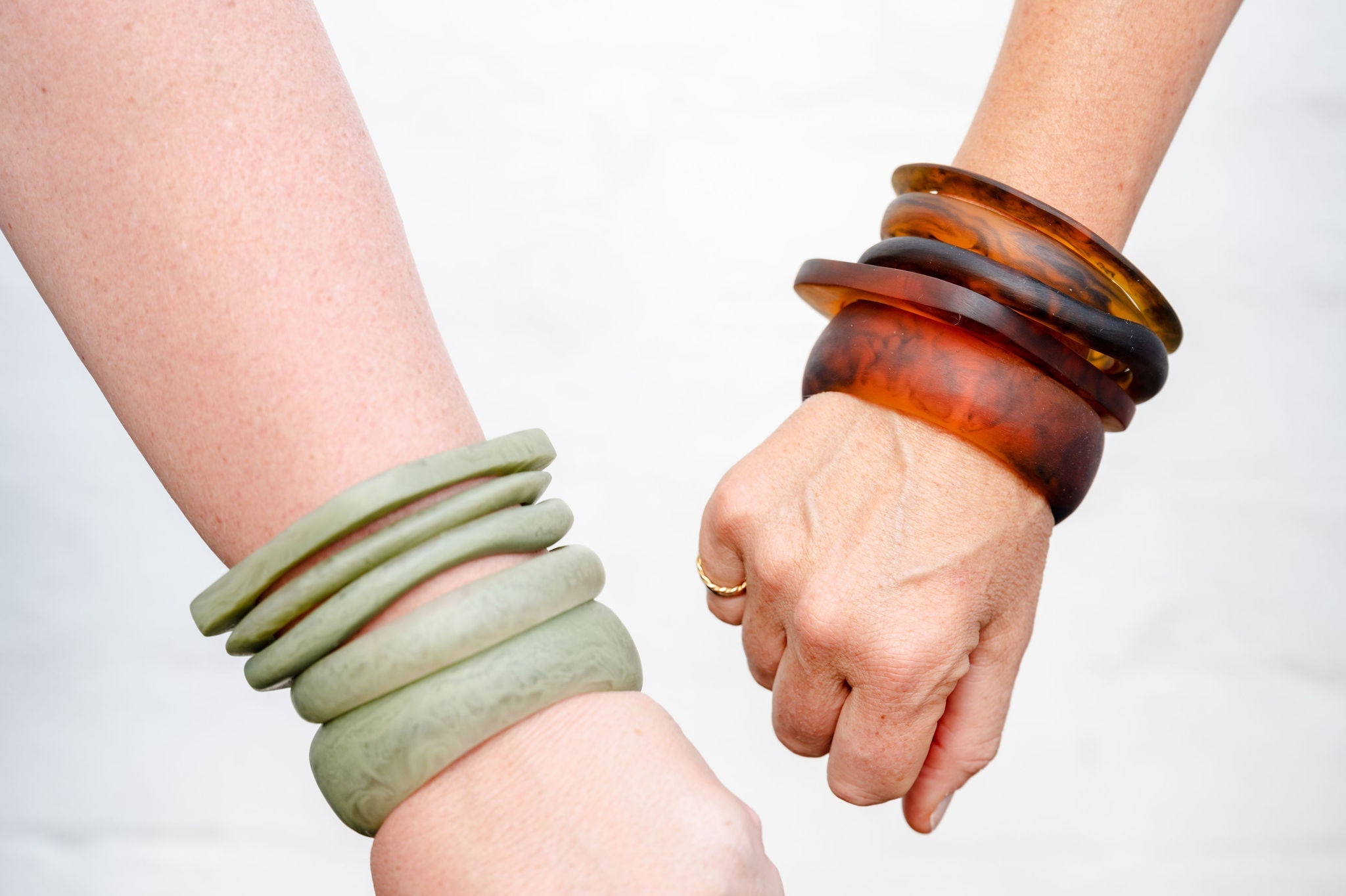 Geo Resin Stacking Bangle – Greenwood Designs Wholesale